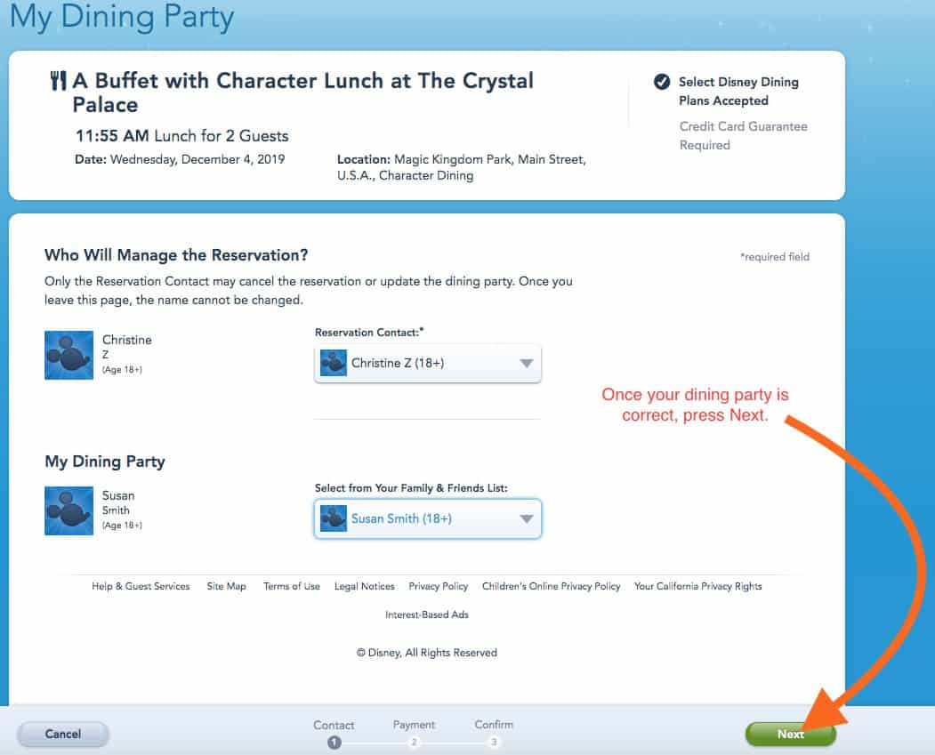 Disney World Dining Reservations - A Step by Step Guide
