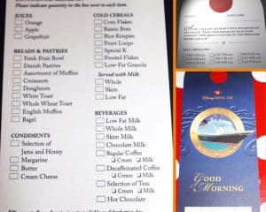Disney Cruise Room Service Menu | Take a Sneak Peek Before You Go